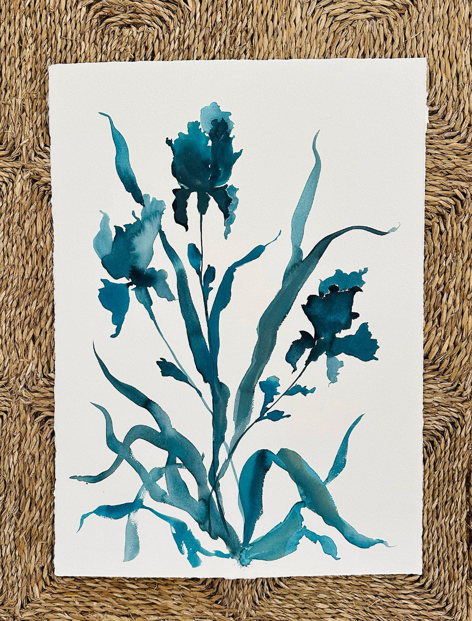 Exploded Silhouette: Iris in Deep Sea